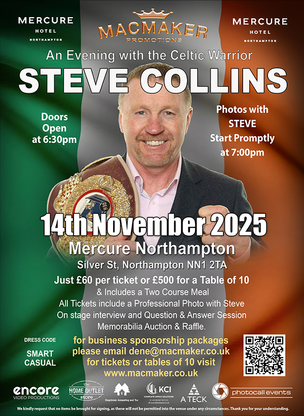 An Evening with Steve Collins - Macmaker Promotions